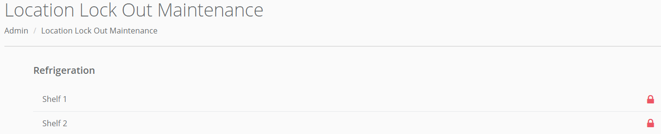 Location Lock Out Maintenance – Halcyon Help