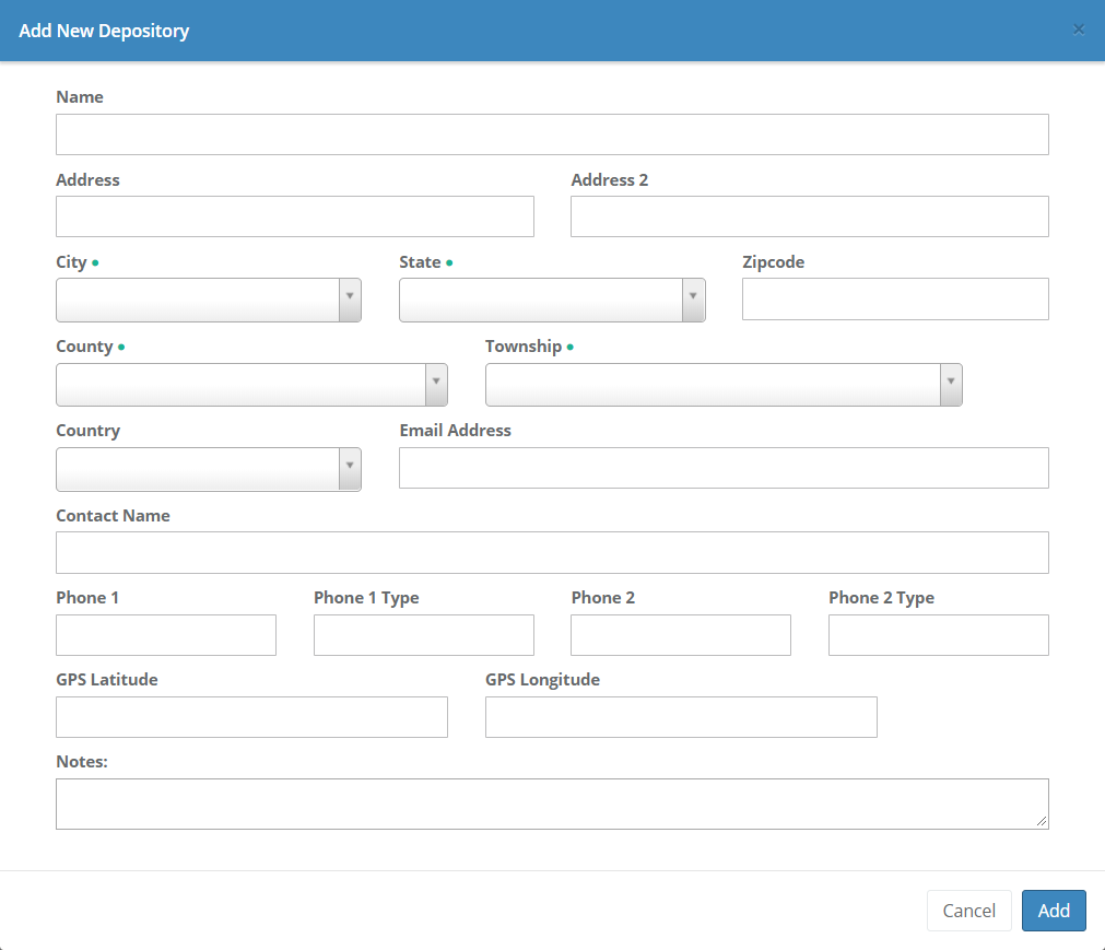 Depository Maintenance – Halcyon Help