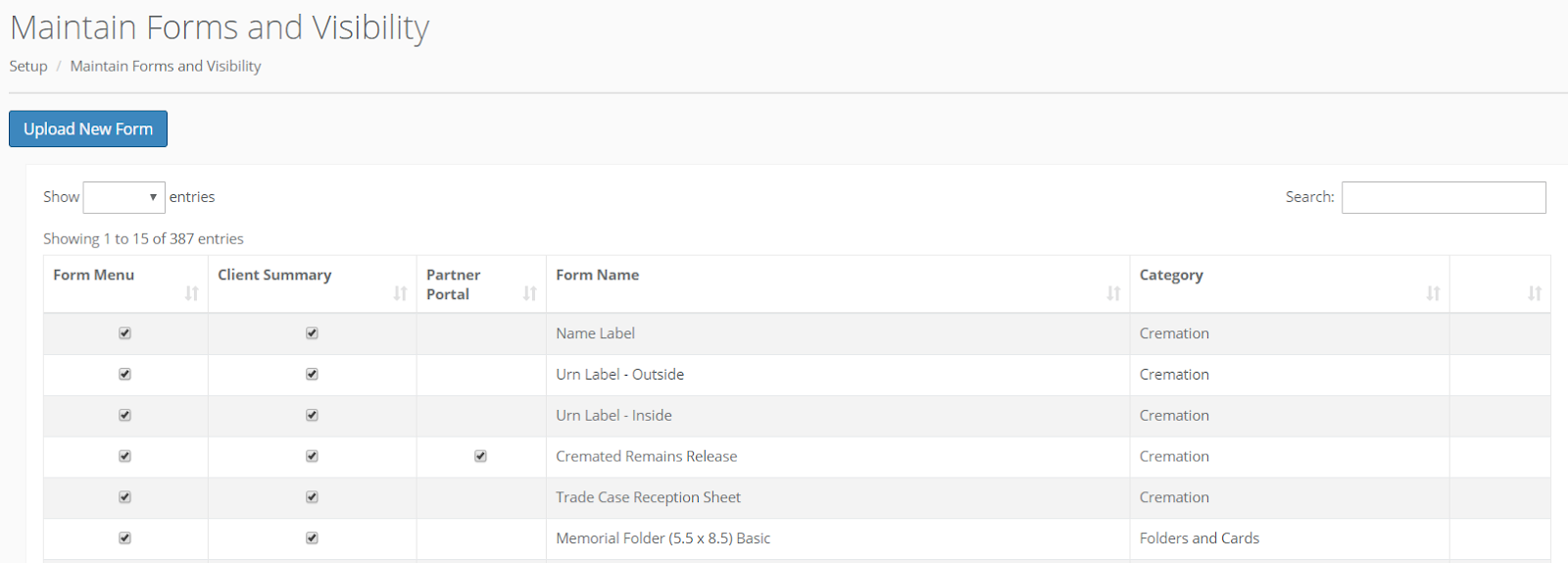 Forms Maintenance – Halcyon Help
