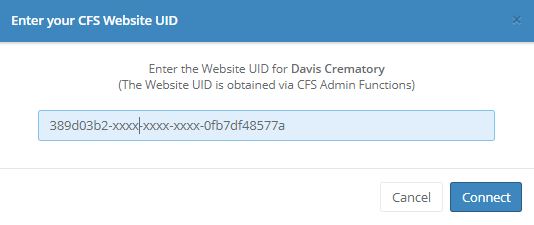 CFS (Consolidated Funeral Services) Integration – Halcyon Help