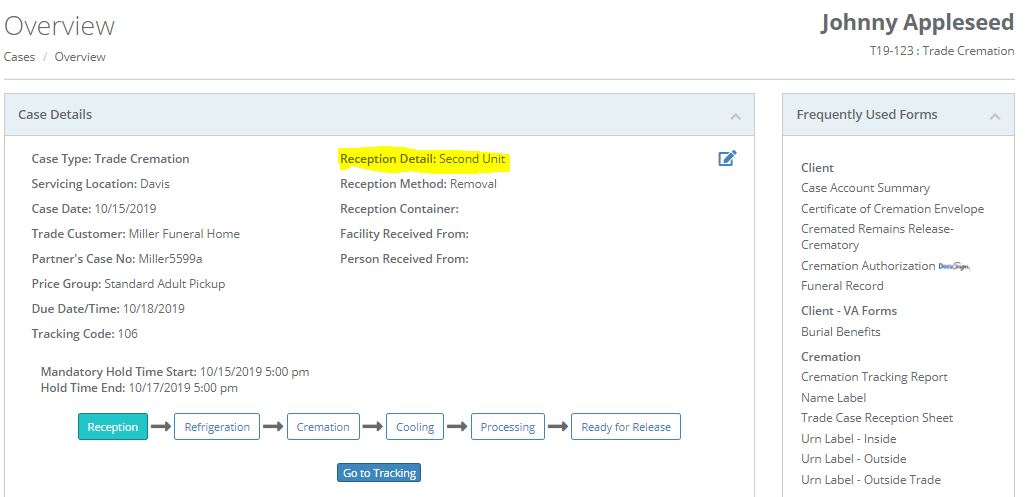 Reception Details Maintenance – Halcyon Help