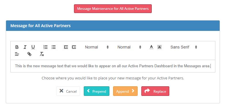 Setting Up Partner Portal Messages – Halcyon Help