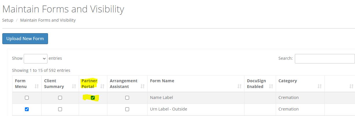 Setting Up Partner Portal Forms – Halcyon Help