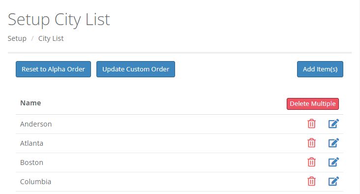 List Maintenance – Halcyon Help