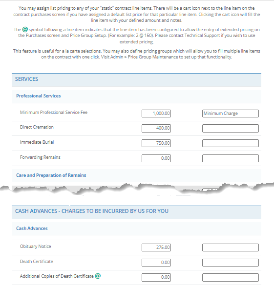 List Pricing – Halcyon Help