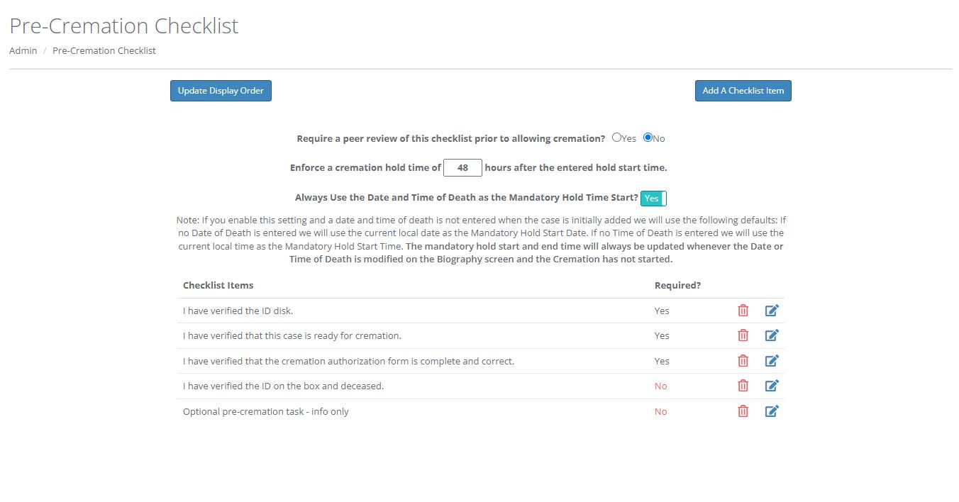 Tracking Checklists – Halcyon Help